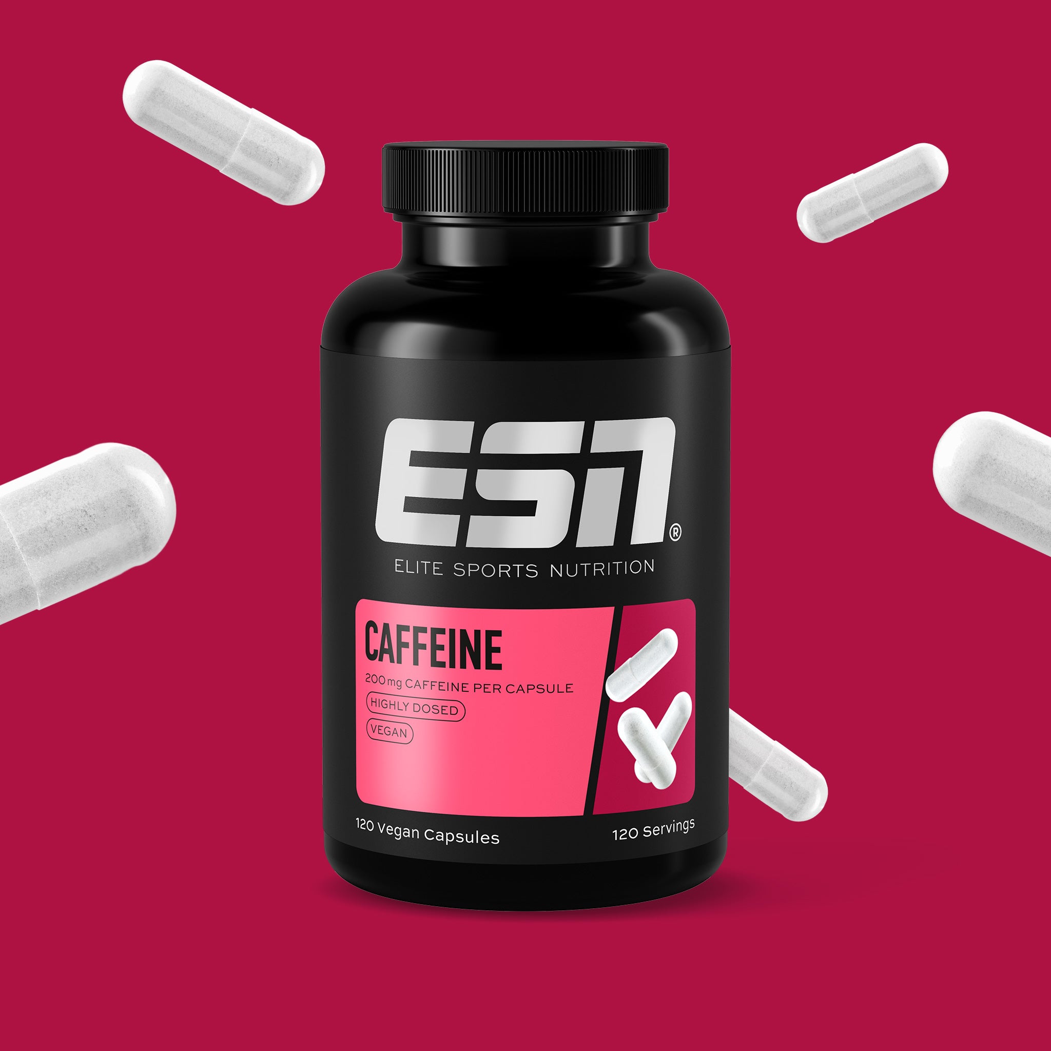 Caffeine capsules | 200mg caffeine / daily serving – ESN