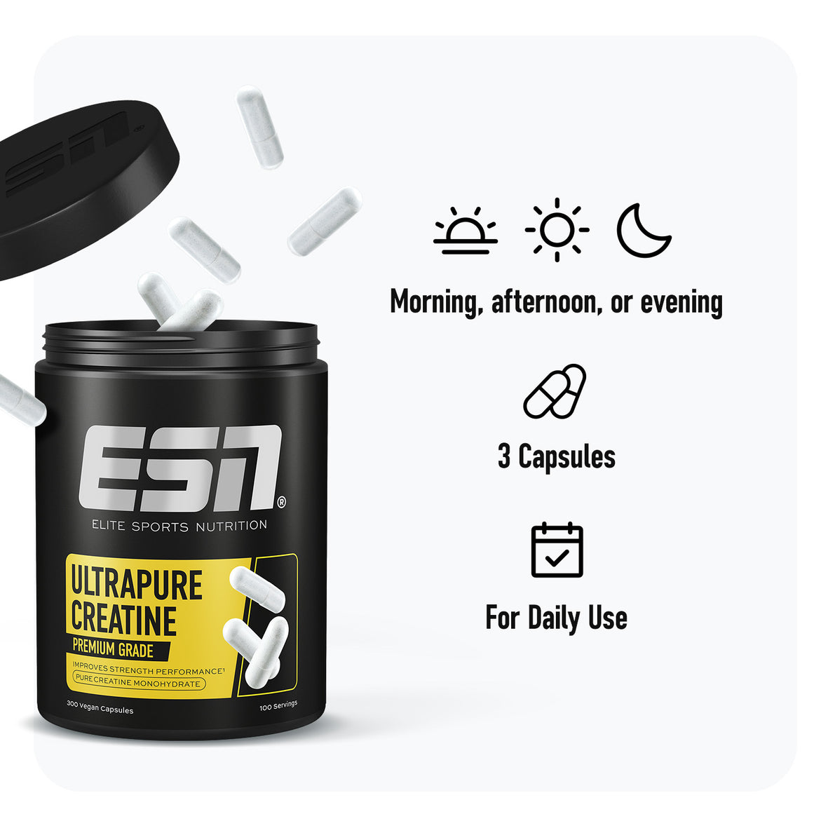 Buy Creatine Capsules | 100 Servings | ESN